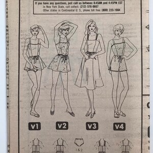 Simplicity 5991 1980s Fitted Swimsuit and Sundress Sewing Pattern Size ...