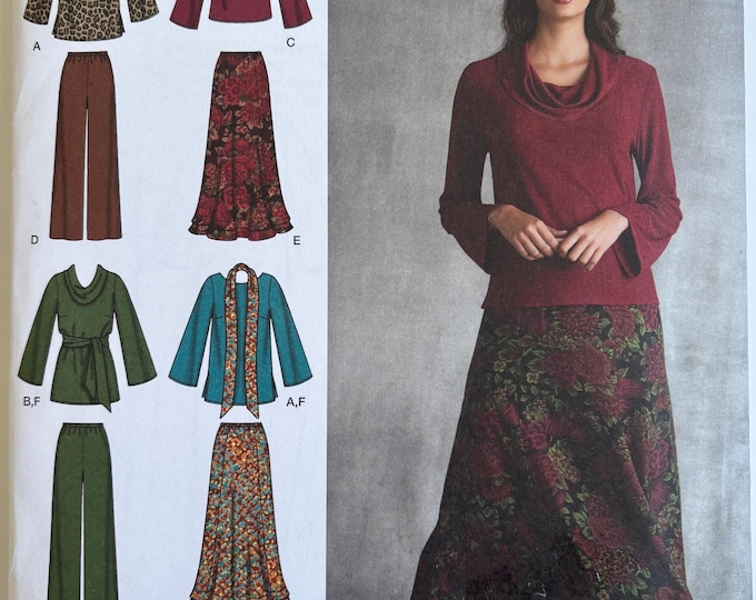 New Look 6312 Misses' Pencil Skirt With Side Panels Seams Sewing ...