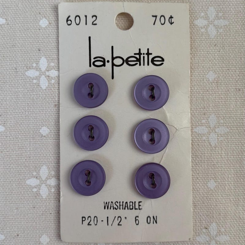 Light Purple Buttons - Etsy