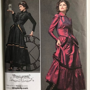 Simplicity 2207 Misses' Historical Victorian Steampunk Top & Bustle ...