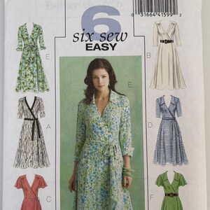 Butterick 5030 Dress, Belt and Sash: Semi-fitted, Flared, Wrapped Dress ...