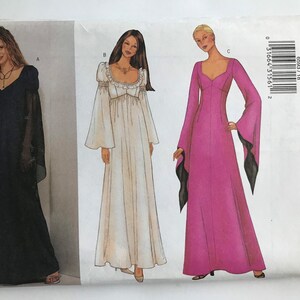 Butterick 6593 Misses' Costume Pattern Renaissance Dress Princess Seams ...