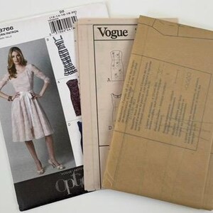 Vogue 8766 Misses'/petite Dress Sewing Pattern Fitted Bodice, Princess ...