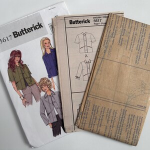 Butterick 5617 Misses' Jacket: Loose Fitting, Hip Length Jacket With ...