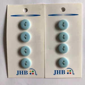 Light Blue Buttons, 1/2 Inch, by JHB International, Plastic, 8 Total - Etsy