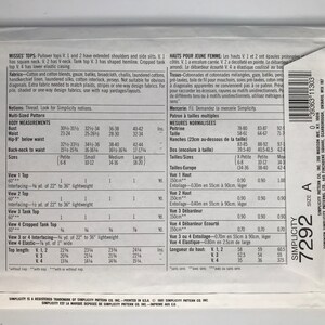 Simplicity 7292 90s Pullover Top Pattern: Neckline, Sleeve, Length ...