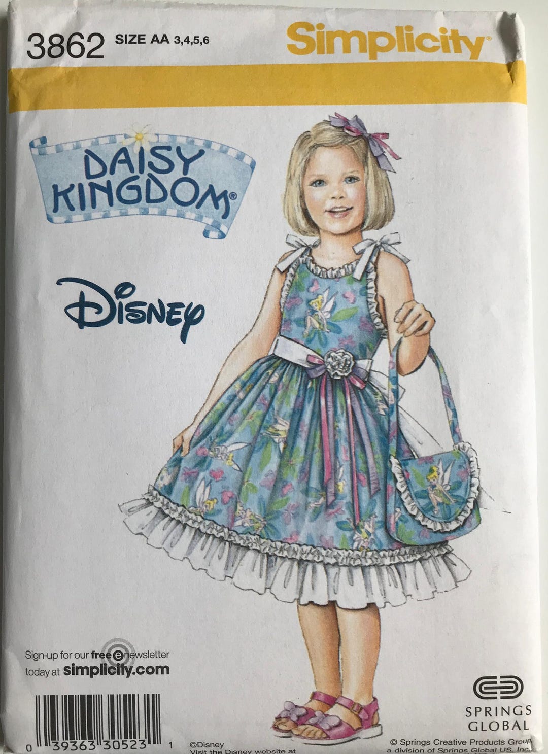 Simplicity 3862 Child's Dress and Purse by Daisy Kingdom Sleeveless ...