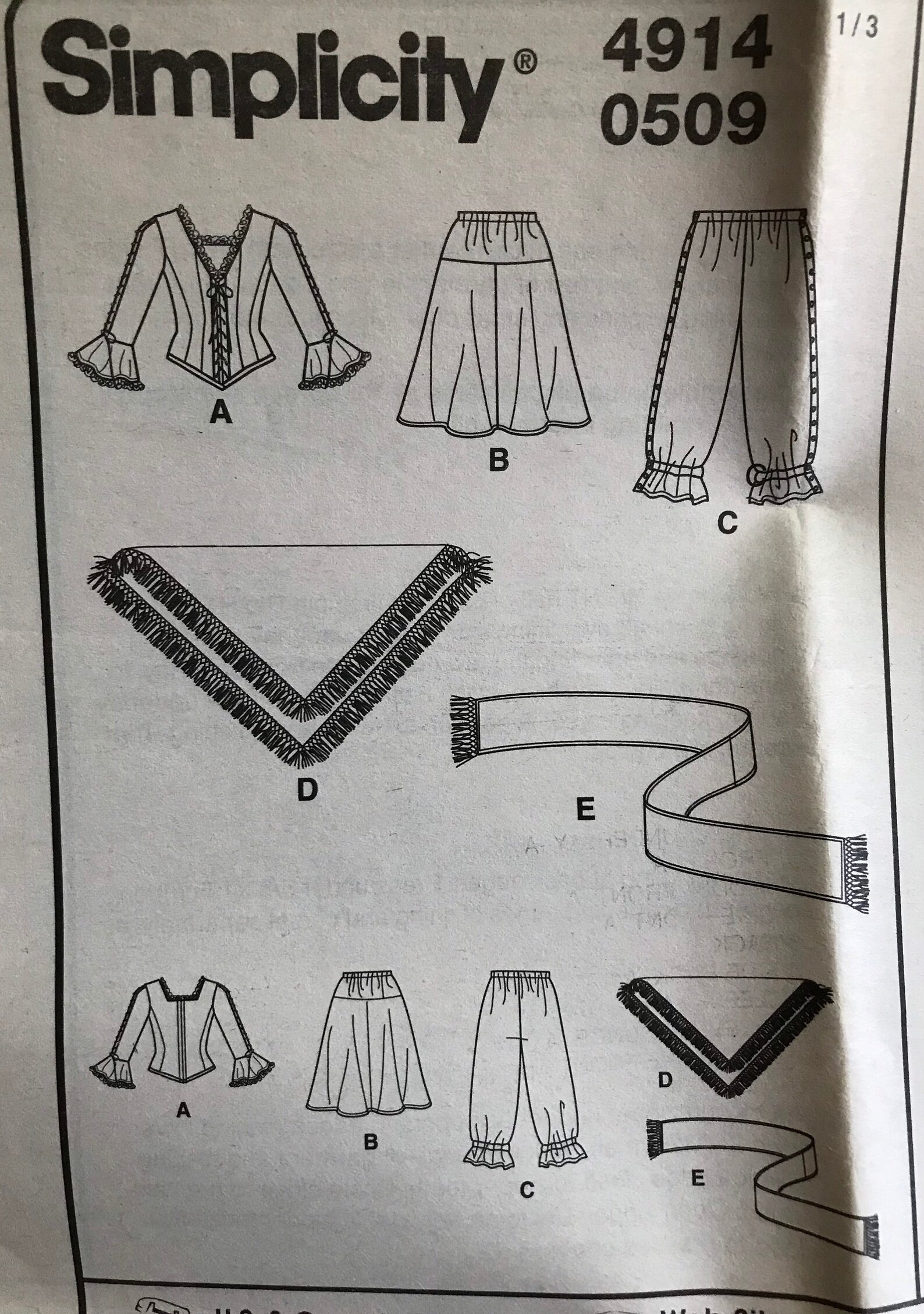 Simplicity 4914 Misses' Pirate Costumes Pattern - Etsy
