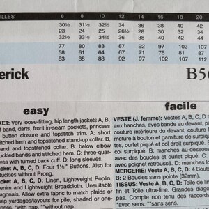 Butterick 5617 Misses' Jacket: Loose Fitting, Hip Length Jacket With ...