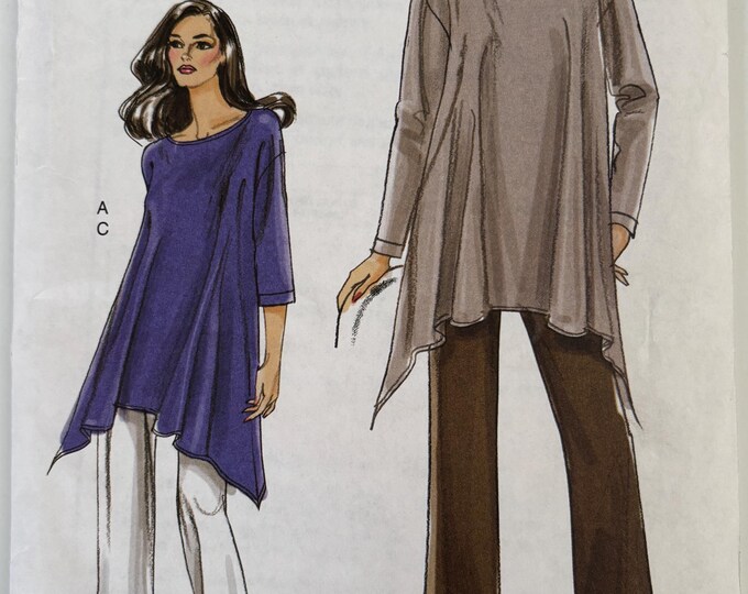 Vogue 8542 Tunic & Pants: Loose Fit Tunic, Dropped Shoulders ...