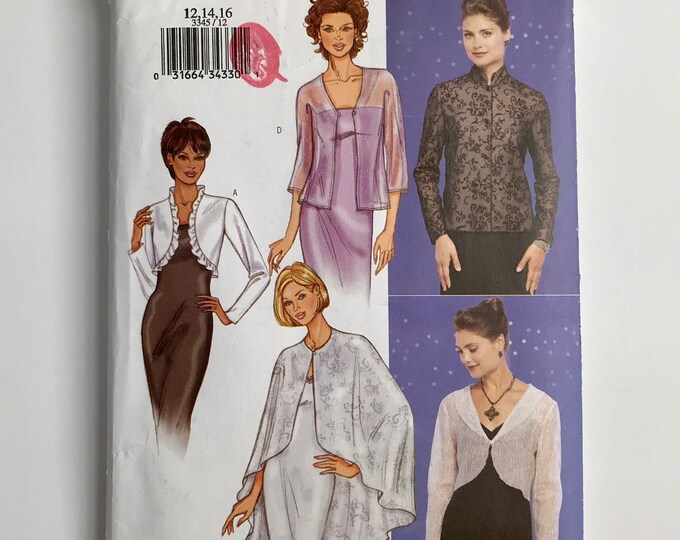Butterick 5362 Misses' Vest, Tunic and Dress, Loose Fitting Vest ...