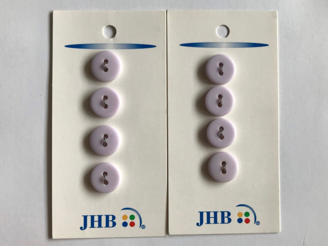 Light Purple Buttons, 1/2 Inch, by JHB International, Plastic, 8 Total ...