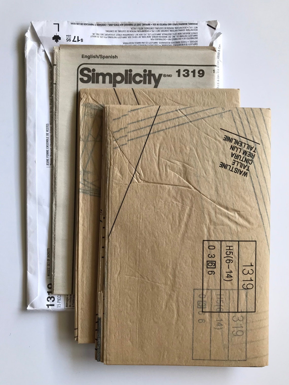 Simplicity 1319 1950s Vintage Reissue Jackets Sewing Pattern - Etsy