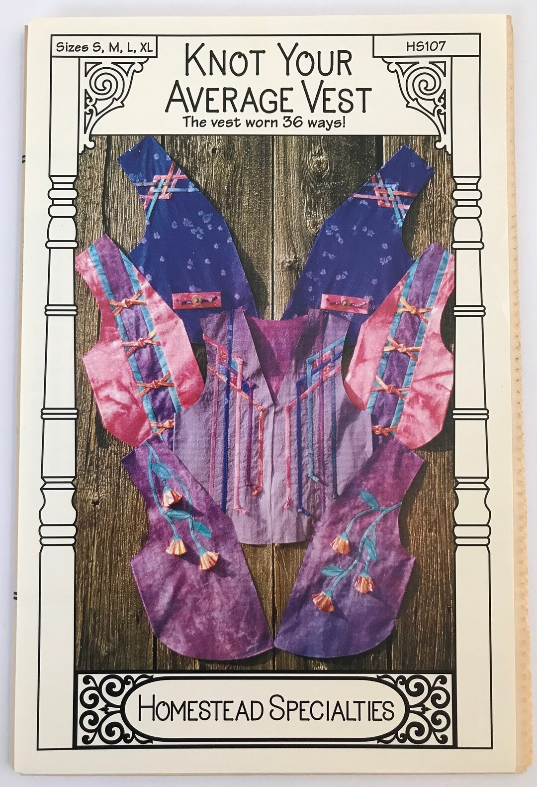 Knot Your Average Vest 90s Vest Pattern by Homestead Specialties Vest ...