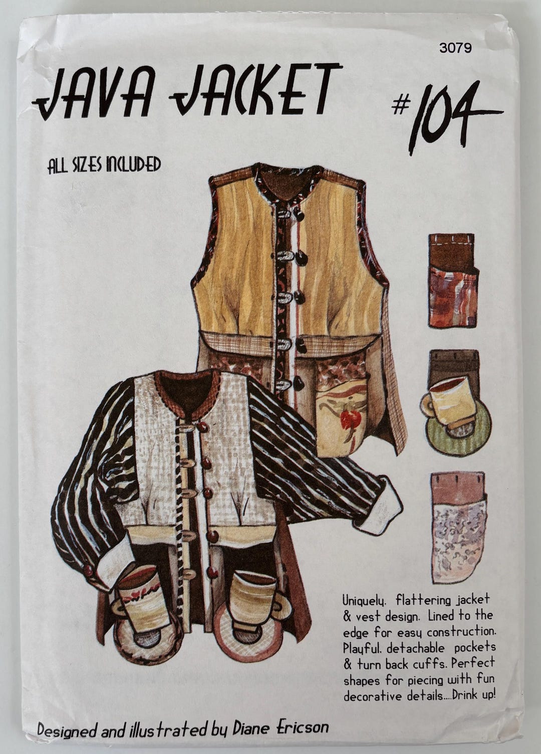 Java Jacket #104 Flattering Lined Jacket & Vest Revisions by Diane ...