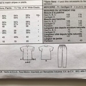 Mccall's 3253 Misses' & Men's Classic Scrubs Pattern, Tops and Pull on ...