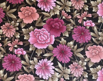 Large Floral Print Fabric - Etsy