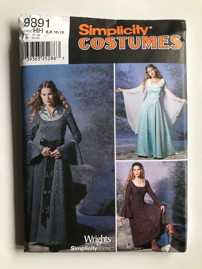 Simplicity 9891/0513 Misses' Costume Pattern Princess - Etsy