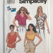 Simplicity 7292 90s Pullover Top Pattern: Neckline, Sleeve, Length ...
