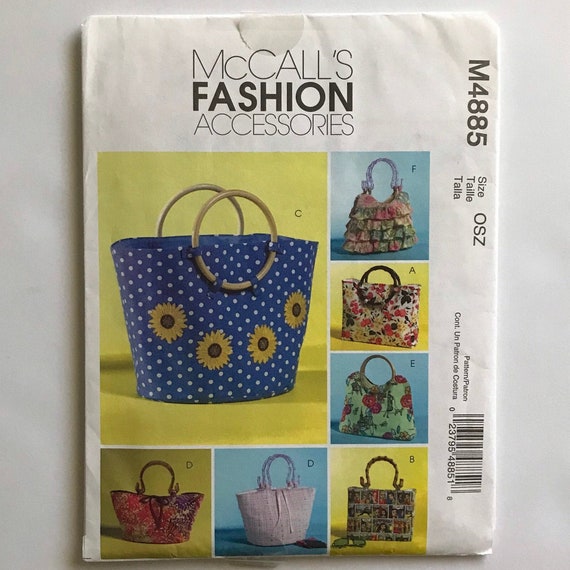 McCalls M4885 handbag sewing pattern one size uncut from - Etsy.de