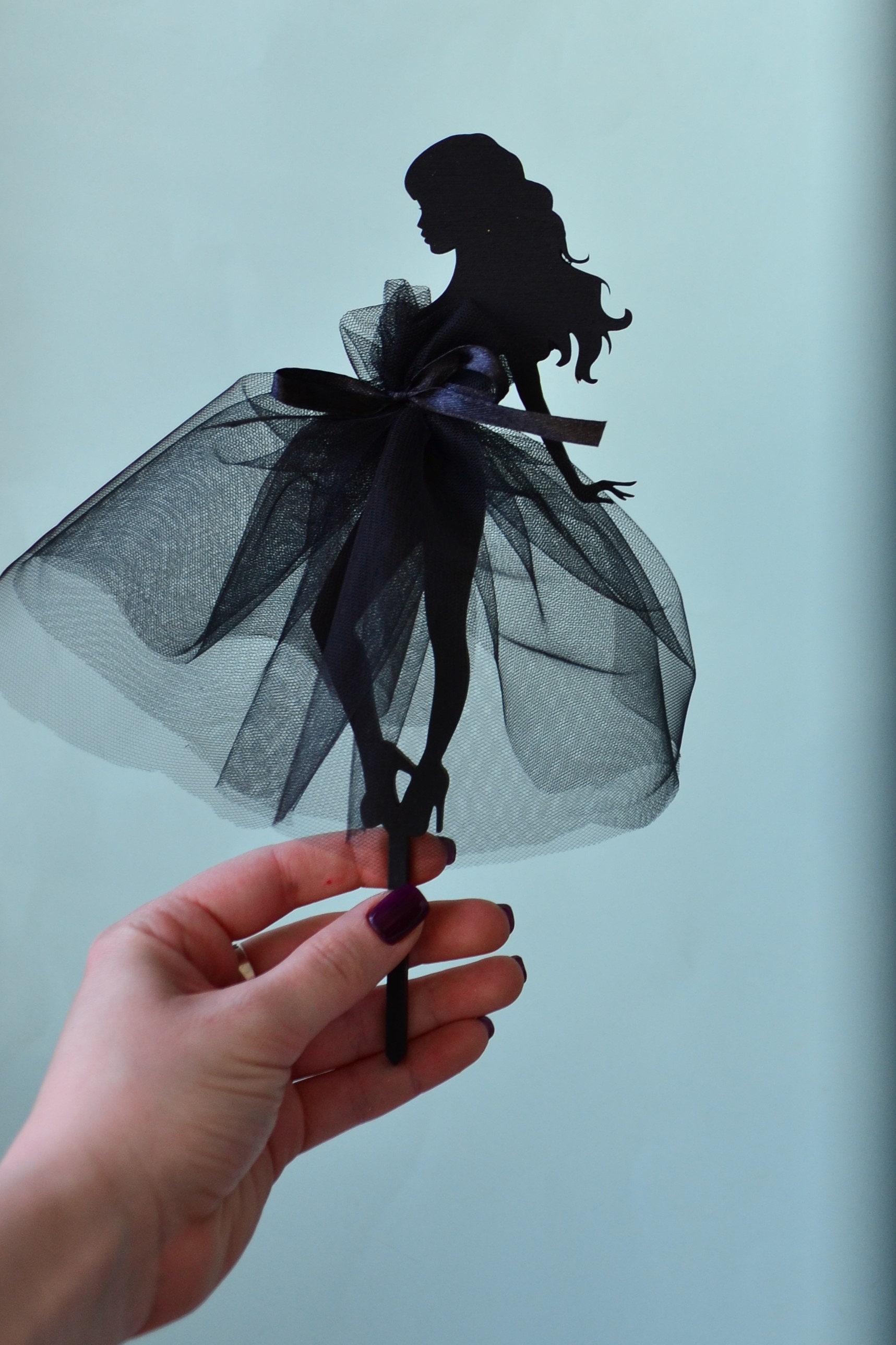 Girl Cake Topper I Girl Topper I Girl Silhouette Cake Topper | Etsy