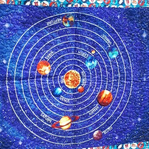 Solar System Baby Blanket Space-themed Baby Quilt Baby - Etsy Canada
