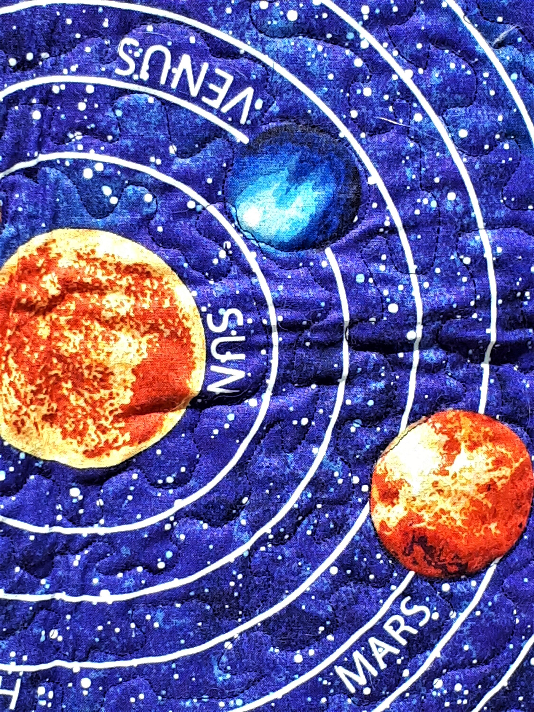 Solar System Baby Blanket Space-themed Baby Quilt Baby | Etsy Canada