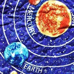 Solar System Baby Blanket Space-themed Baby Quilt Baby - Etsy Canada