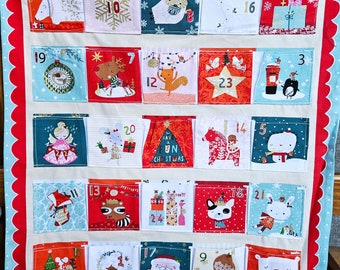 Fabric Advent Calendar London Christmas Fillable Calendar Reusable ...