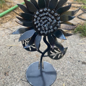 Sunflower Metal Art - Etsy