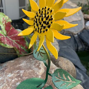 Sunflower Metal Art - Etsy