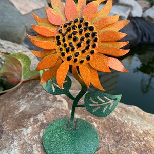 Sunflower Metal Art - Etsy