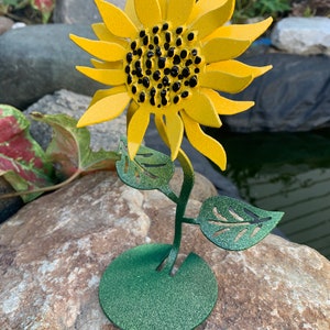 Sunflower Metal Art - Etsy