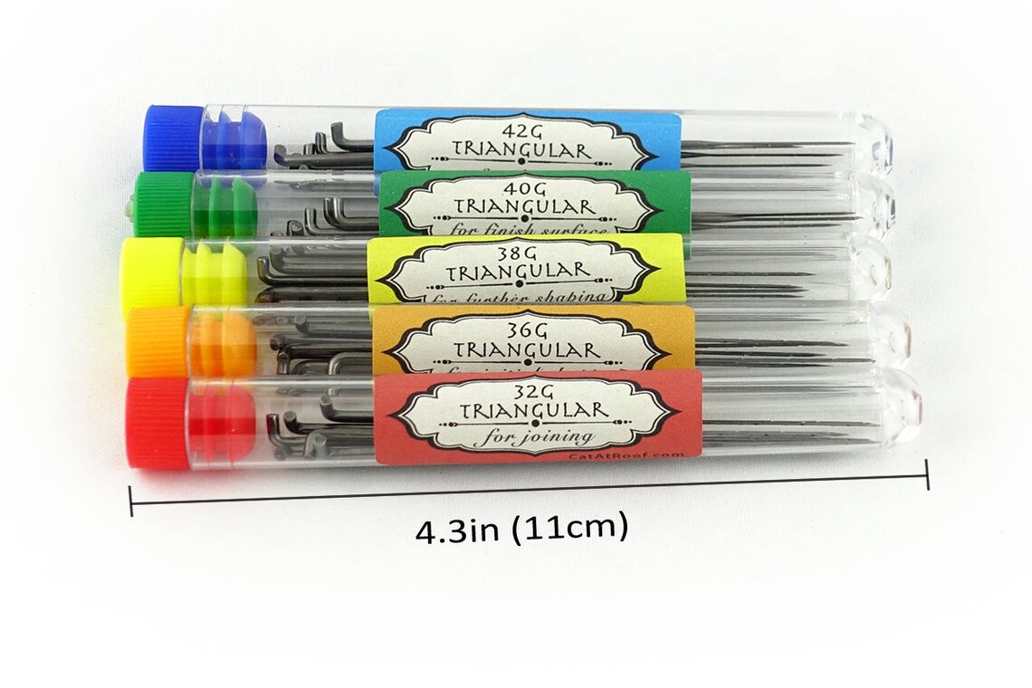 30pcs Triangular Felting Needles Set 32G 36G 38G 40G 42G - Etsy