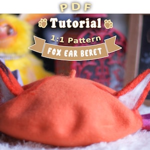 PDF Fox Ear Beret Tutorial Pattern - Etsy