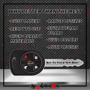 Giant Car Key Prop, Car Sale Photo Prop, Custom Car Sales Marketing ...