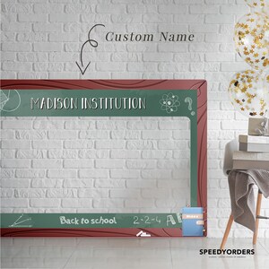 Back to School Photo Booth Frame for Classroom Decorations, First Day ...