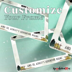 Graduation Party Selfie Frame, Personalized Adventure Begins Frame ...