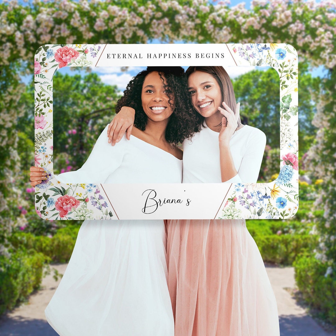 Wildflowers Wedding Photo Booth, Custom Wild Flowers Wedding Selfie ...