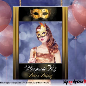 Masquerade Photo Booth Frame, Masquerade Photo Booth Props, Masquerade ...