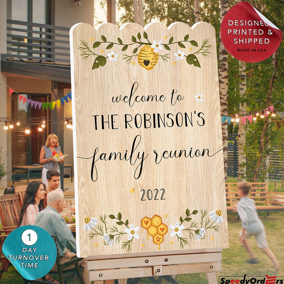Family Reunion Welcome Sign Family Reunion Decorations - Etsy
