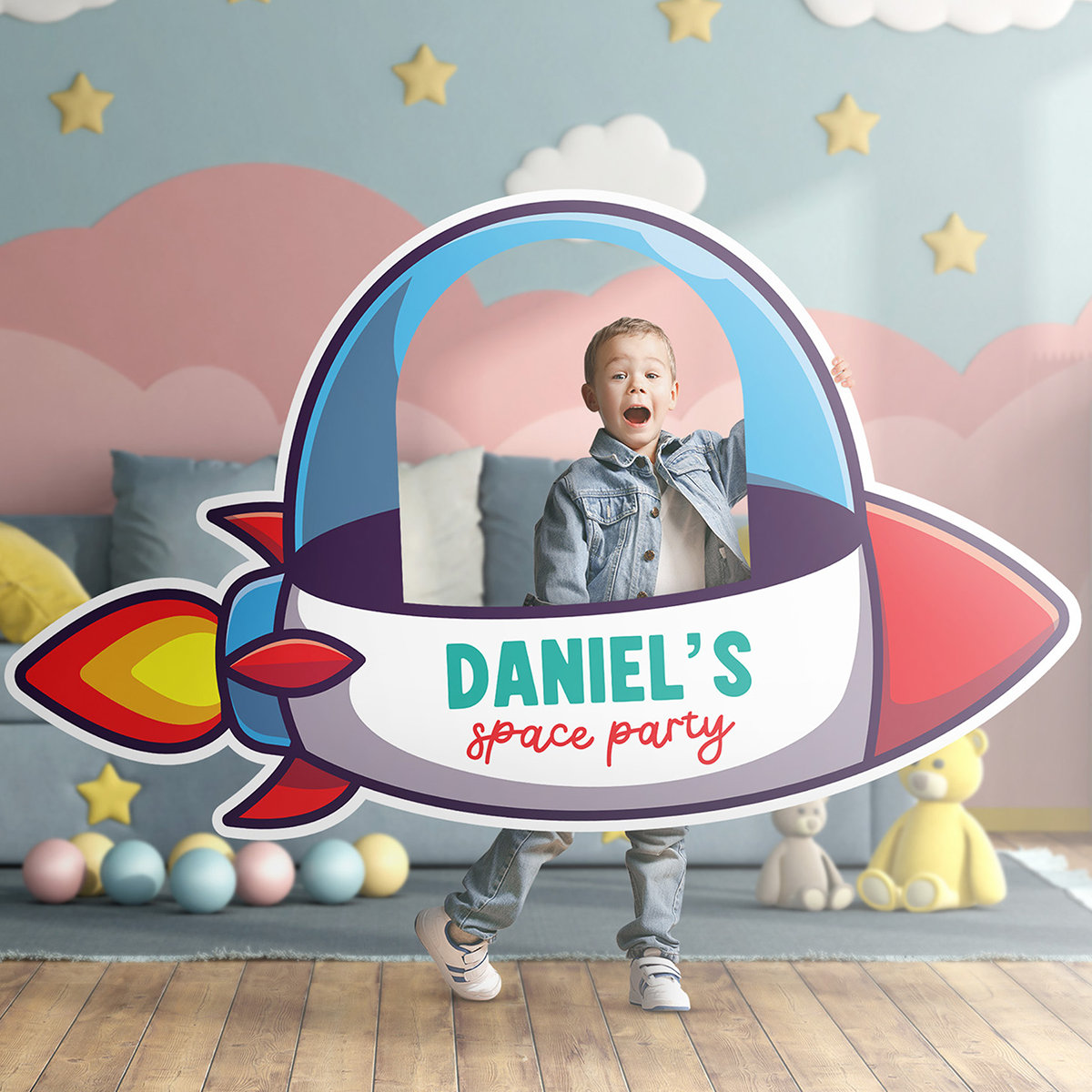 Rocket Ship Photo Booth Frame, Rocket Photo Prop, Rocket Birthday ...