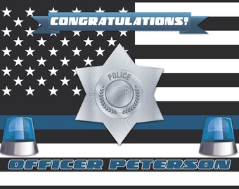 Police graduation | Etsy