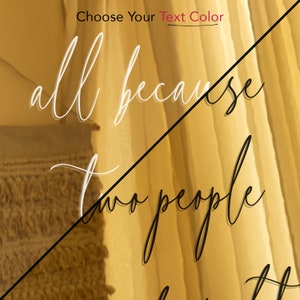 Gold Mirror Wedding Sign, All Because Two People Swiped Right Wedding ...