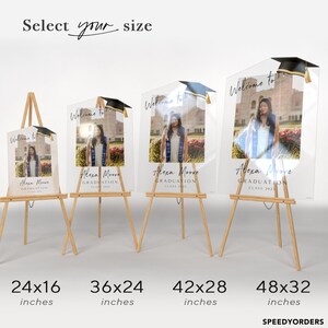 Printed Graduation Sign, Graduation Photo Sign, Graduation Party Sign ...