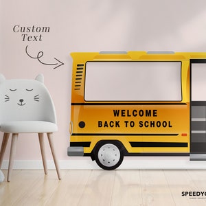 School Bus Photo Booth Frame, School Bus Photo Prop, Back to School ...