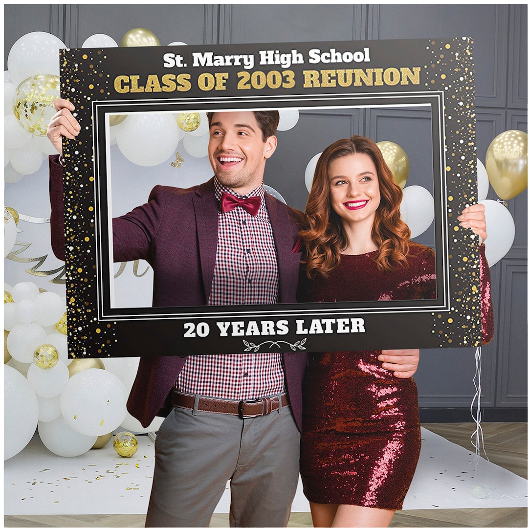 High School Reunion Photo Booth, School Reunion Selfie Frame, Class ...