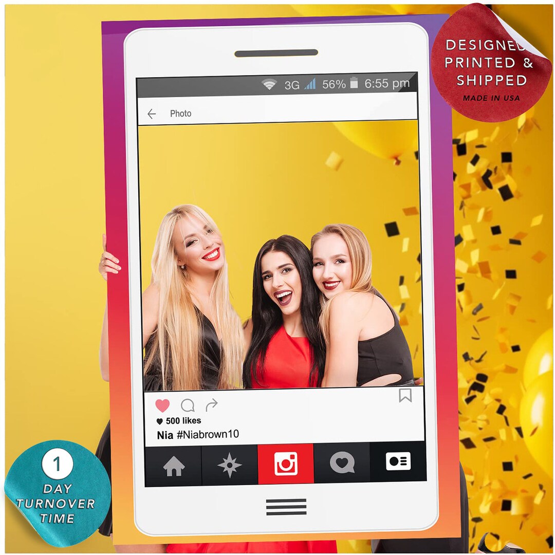 Instagram Photo Booth Frame Instagram Frame Prop - Etsy