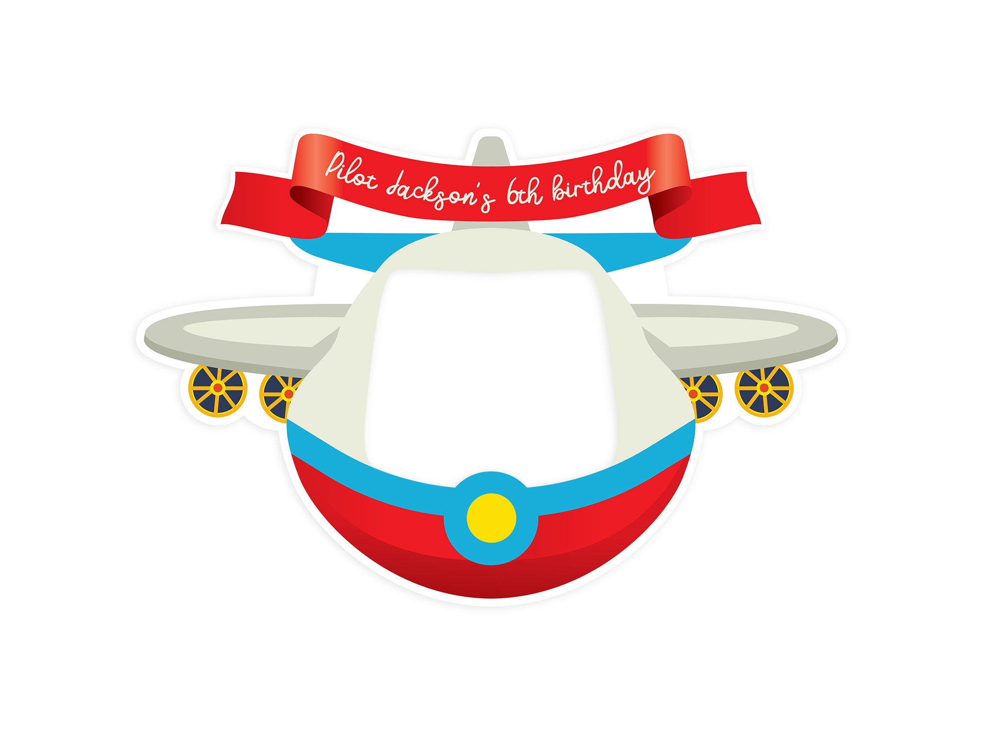 Airplane Photo Booth, Airplane Photo Booth Props, Pilot Photo Booth ...