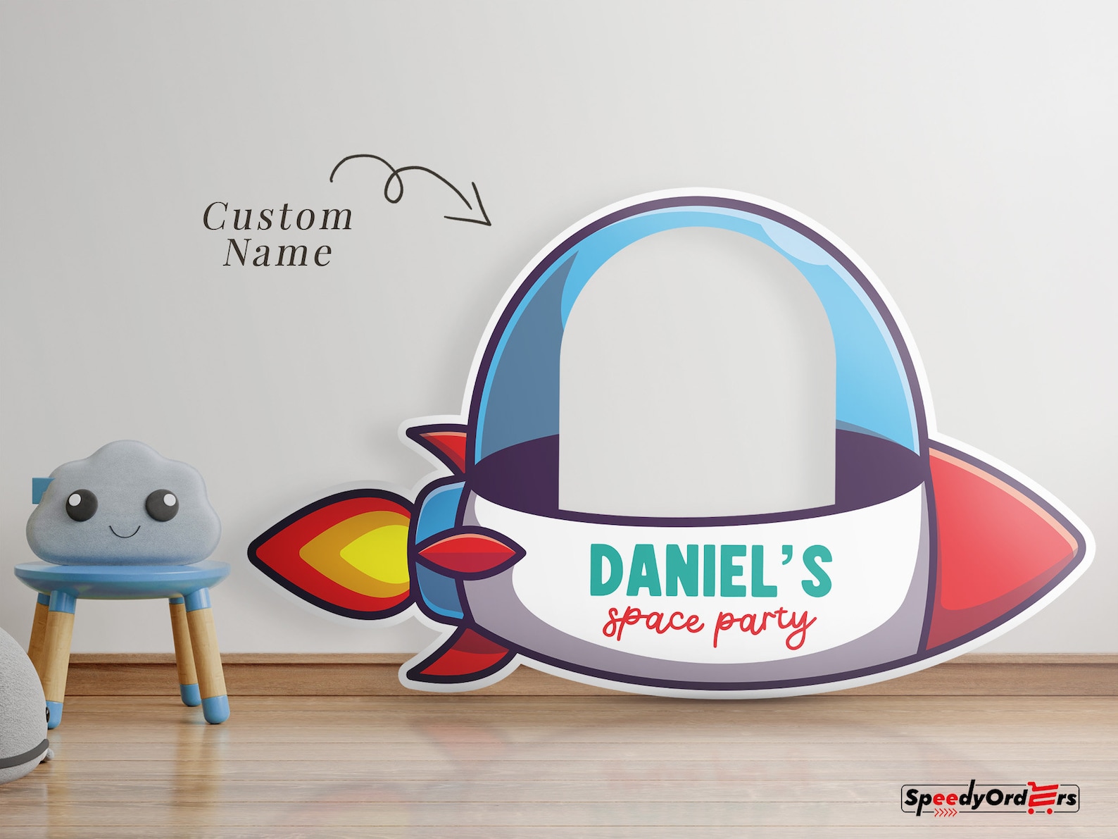 Rocket Ship Photo Booth Frame, Rocket Photo Prop, Rocket Birthday ...